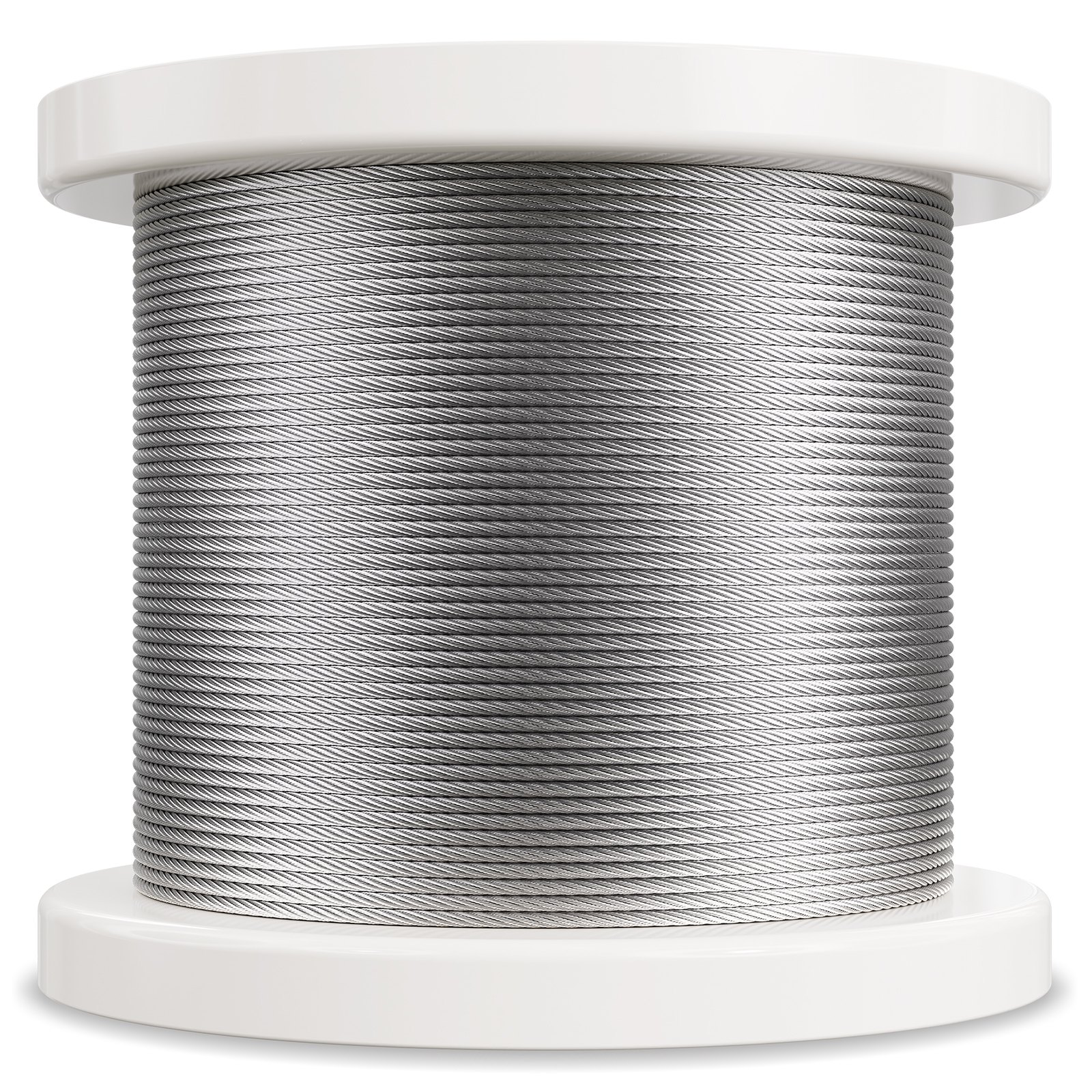 VEVOR Wire Rope Kit, 1/8" 600 ft 316 Stainless Steel Cable with Cutter ...