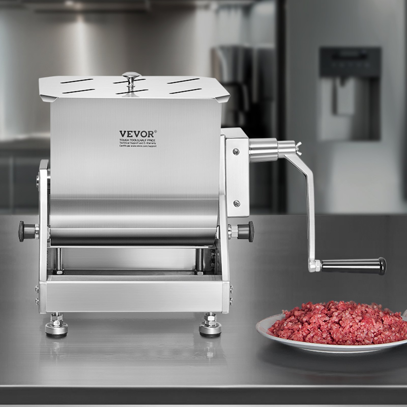 VEVOR 80 Pound Tilt Manual Meat Mixer Sausage Hand Mixer Machine ...