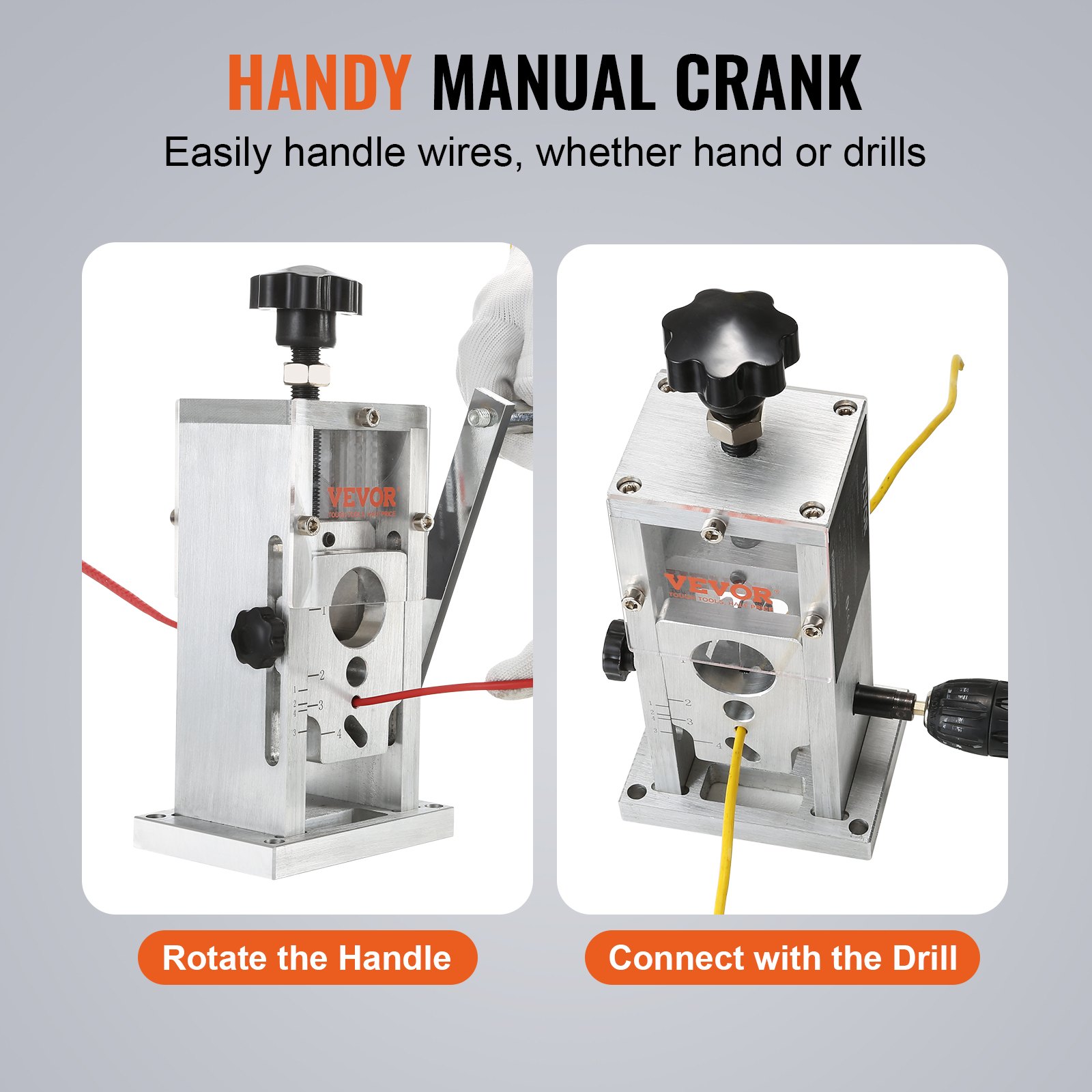 VEVOR VEVOR Manual Wire Stripping Machine, 0.06''-1.5'' Copper Stripper ...