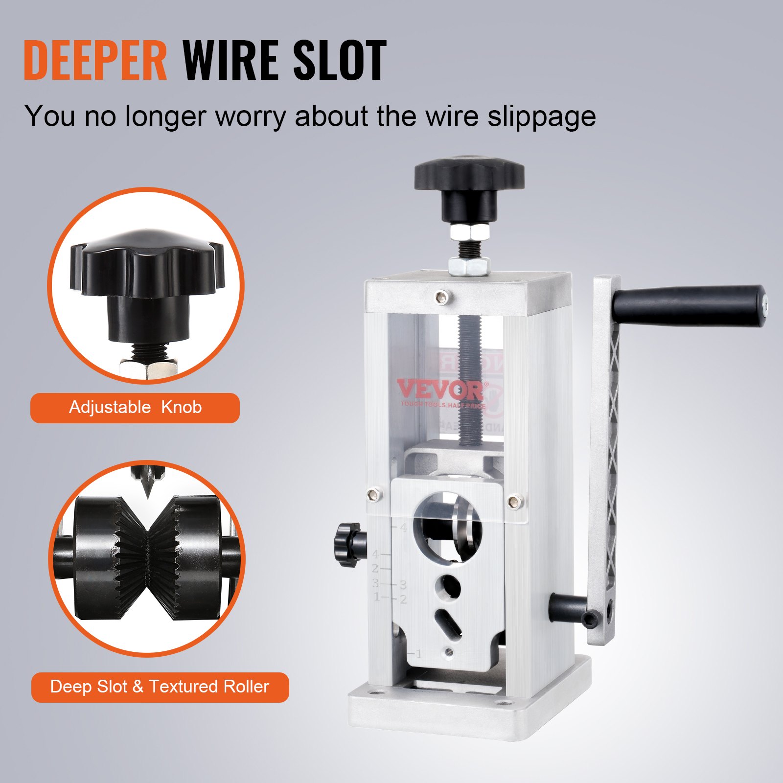 VEVOR Manual Wire Stripping Machine, 0.06''-1.5'' Copper Stripper with ...