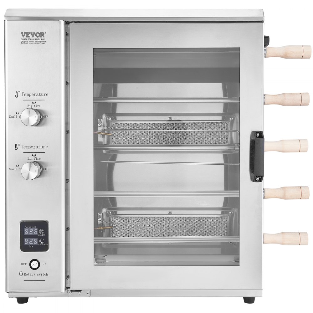 VEVOR Shawarma Grill Machine, 5 Strings of Barbecue Capacity, Chicken ...