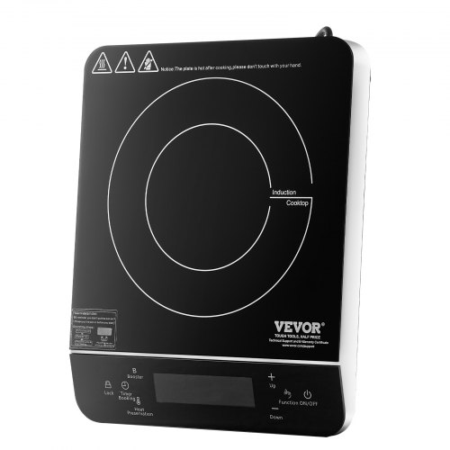 Portable Induction Cooktop 1800W Countertop Burner 9 Temp Levels Hot ...