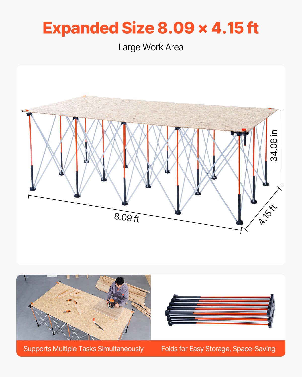 VEVOR Portable Work Stand — Garage and Workshop Use