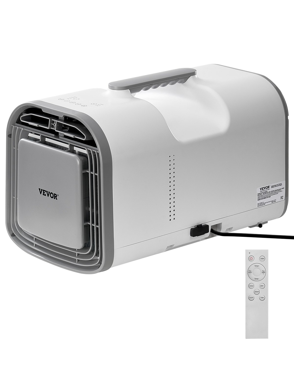 VEVOR Portable Air Conditioner, 4250 BTU 3-Speed Air Conditioning Unit ...