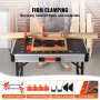 VEVOR Folding Work Table, 2-in-1 as Sawhorse & Workbench, 1000 lbs Load ...