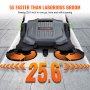 VEVOR Walk-behind Hand Push Floor Sweeper – 25.6 Inch Width
