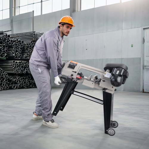 Metal Horizontal Band Saw 4 in x 6 in 550W Motor Variable Speed Bandsaw ...