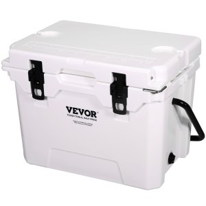 VEVOR Insulated Portable Cooler, 25 qt, Holds 25 Cans, Ice Retention ...