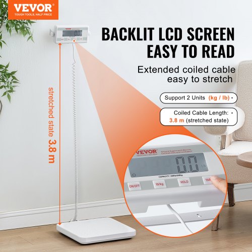 VEVOR Portable Medical Scale Professional Digital Physician Weight ...