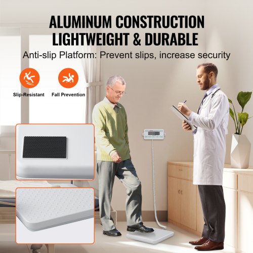 VEVOR Portable Medical Scale Digital Physician Scale for Weighing 440LB ...