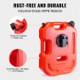 VEVOR Gas Can, 2.64 Gallon/10L, Fuel Tank with Spout and Lockable ...