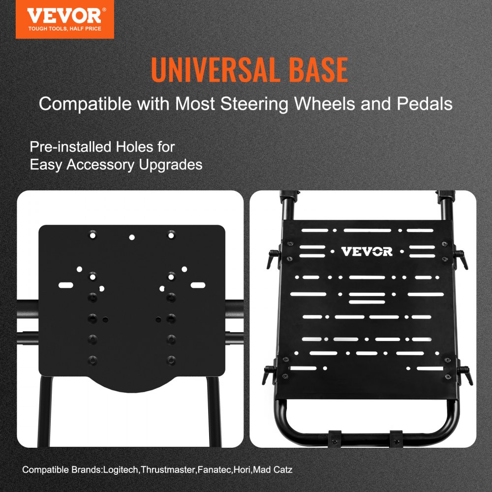 VEVOR Racing Wheel Stand Foldable Fit For Logitech,Thrustmaster,Fanatec ...