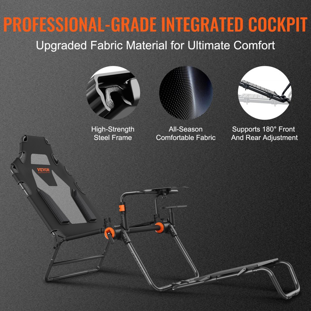 VEVOR Racing Wheel Stand Foldable Fit For Logitech,Thrustmaster,Fanatec ...