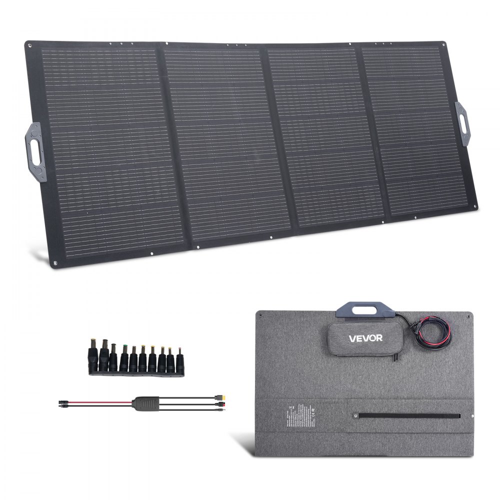 VEVOR 400W Foldable Solar Panel, 24% High-Efficiency Portable ...