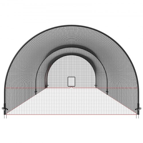 VEVOR Baseball Batting Cage, Softball and Baseball Batting Cage Net and ...