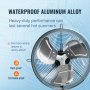 VEVOR 12'' Shutter Exhaust Fan, High-speed 1000 CFM, Aluminum Wall ...