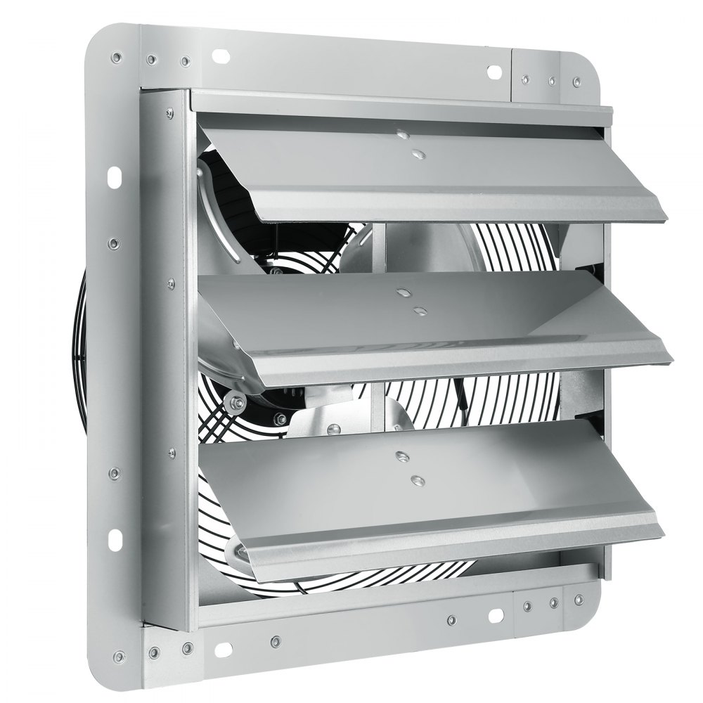 VEVOR Shutter Exhaust Fan, 305 mm High-speed 1400RPM 1084 CFM, Aluminum ...