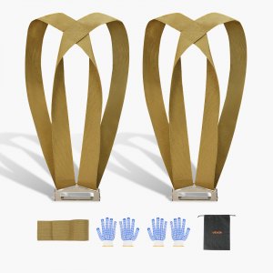 VEVOR Moving Straps, Supports up to 1000 lbs, 2-Person Lifting and ...