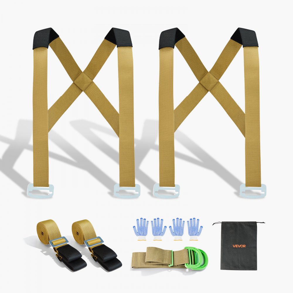 VEVOR Moving Straps, 2-Person Lifting and Moving System with 2 Harness ...