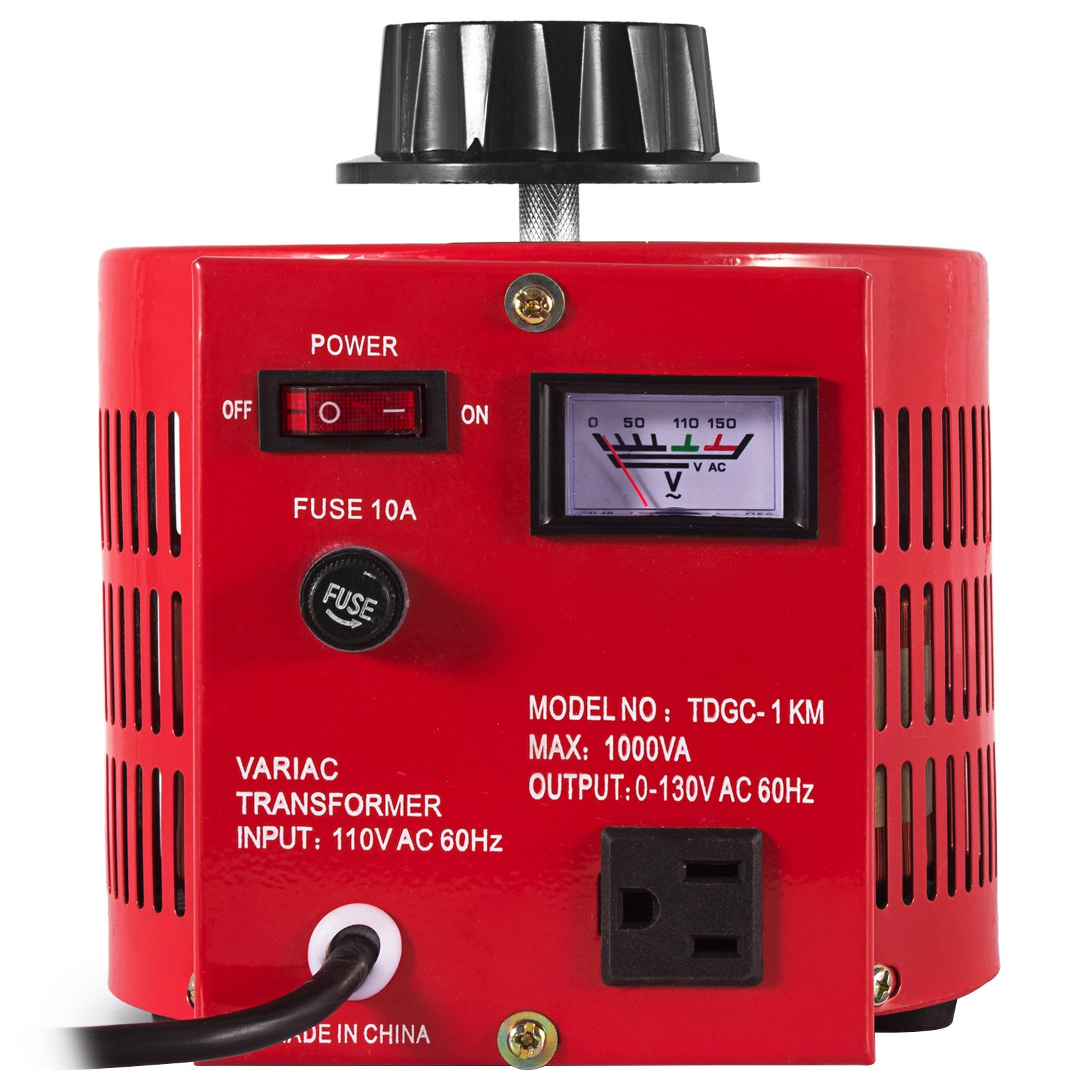 VEVOR Transformador Variac Variable 1000va AC Regulador de voltaje 110v ...