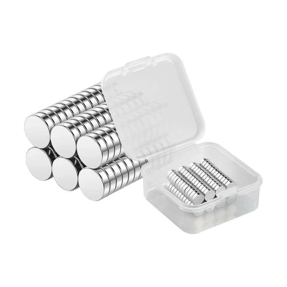 VEVOR Rare Earth Magnets, 100 Pcs Strong Round Small Neodymium Magnets ...