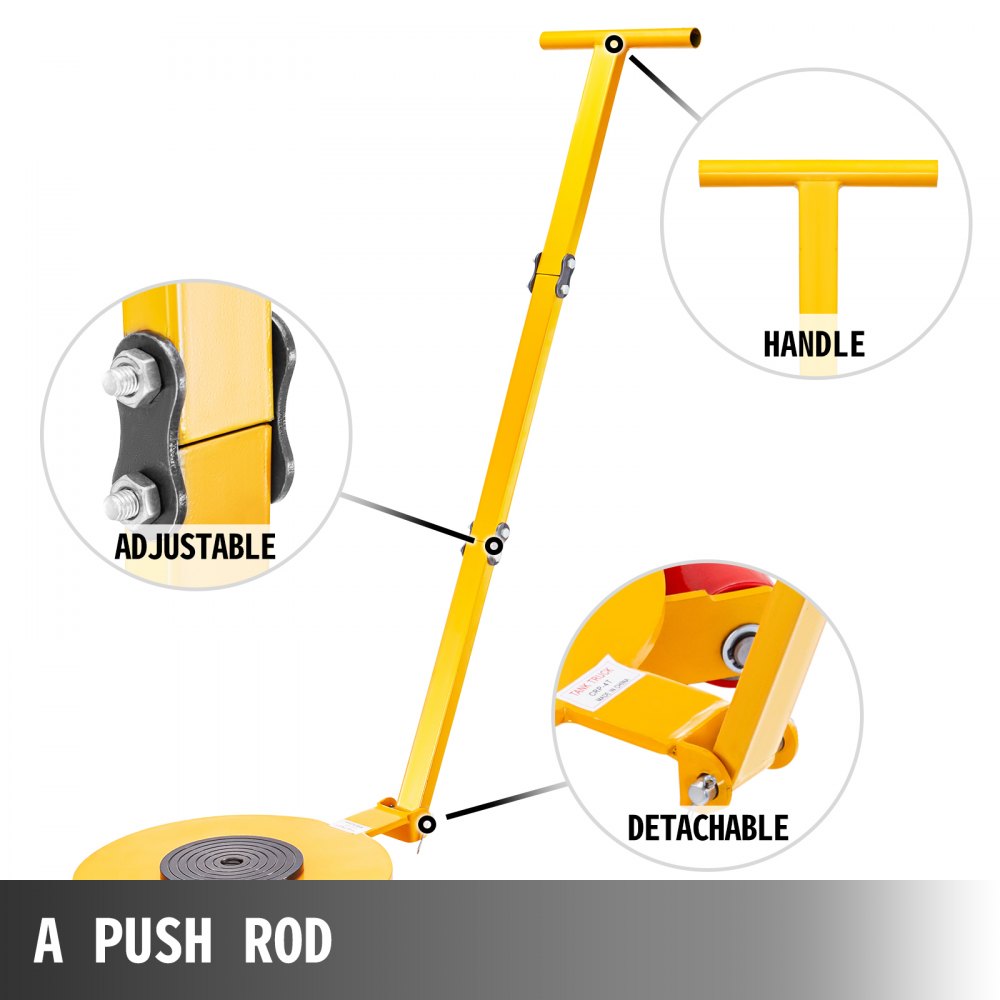 VEVOR Machinery Mover, 8800 LBS Machine Moving Skates, 4T Skate Roller ...