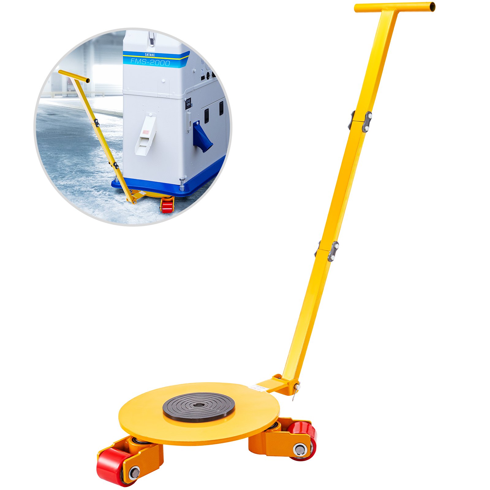 VEVOR Machinery Mover, 8800 LBS Machine Moving Skates, 4T Skate Roller ...