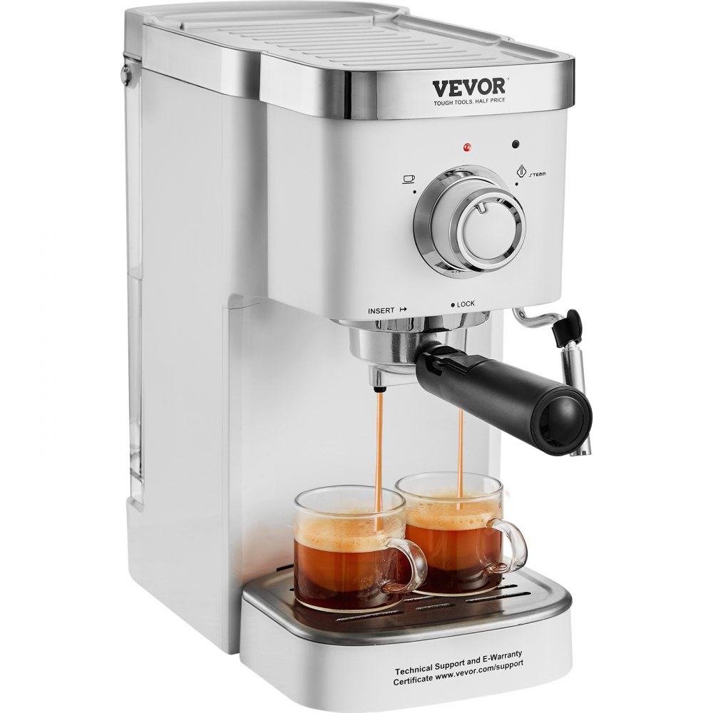 VEVOR Espresso Coffee Machine, 15Bar Semi-Automatic Espresso Maker with ...