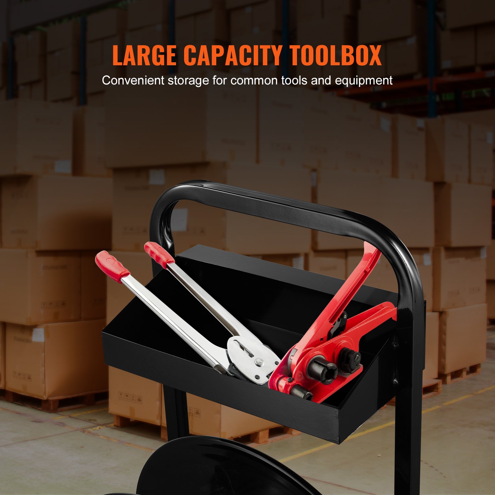 VEVOR Strapping Dispenser Banding Cart for PET/PP Strapping Roll 8 ...