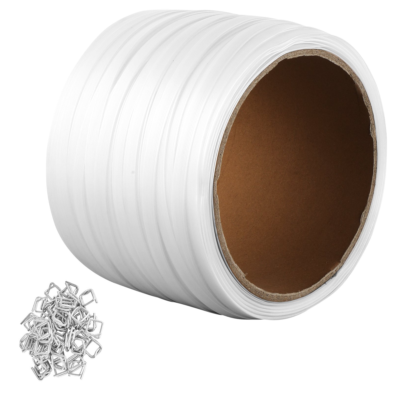 VEVOR Packaging Woven Strapping Roll 1/2" x 0.03" x 660' Banding Strap ...