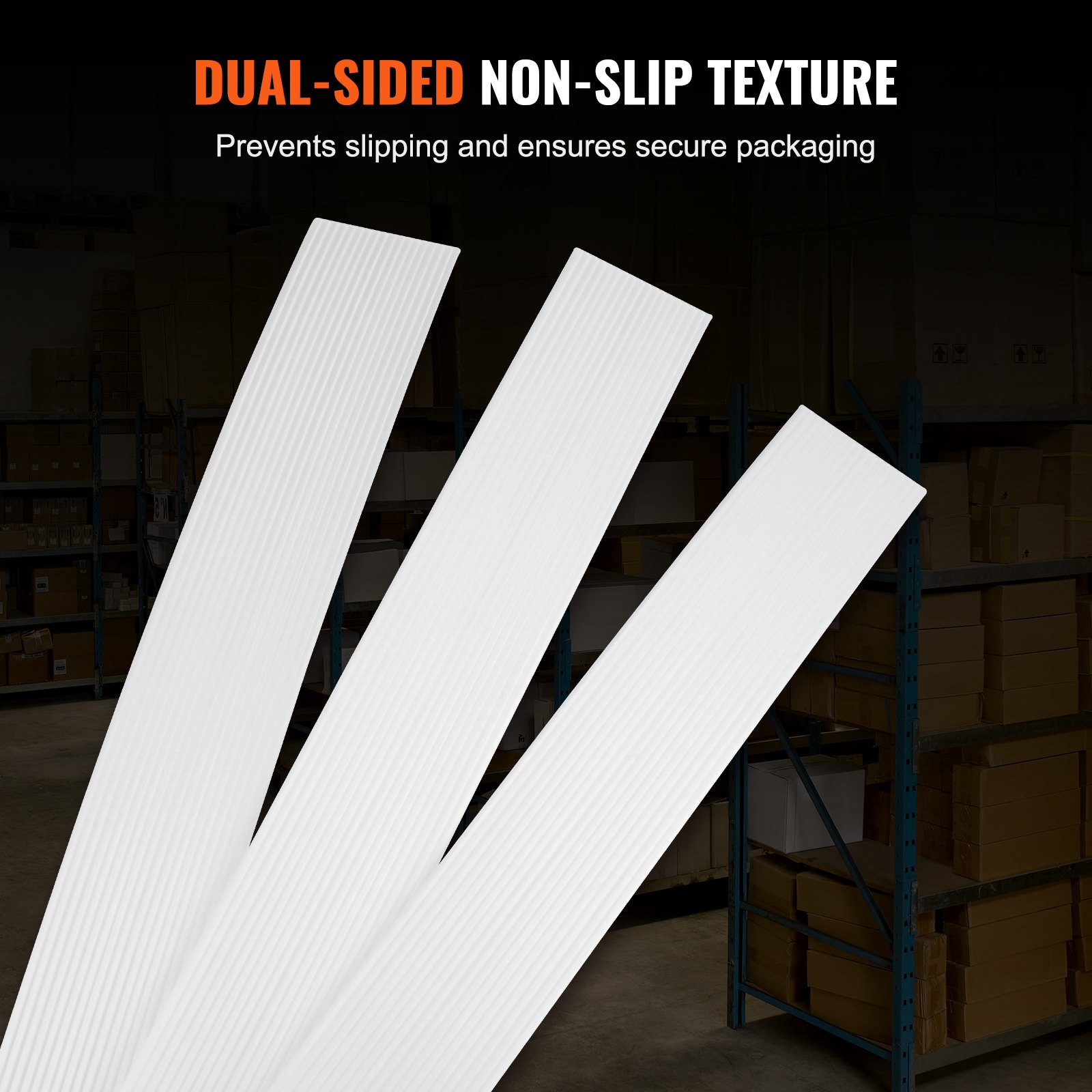 VEVOR Packaging Woven Strapping Roll 3/4" x 0.03" x 330' Banding Strap ...