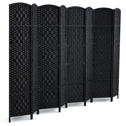 VEVOR 8 Panel Room Divider, Hand-Woven Folding Privacy Screens with ...