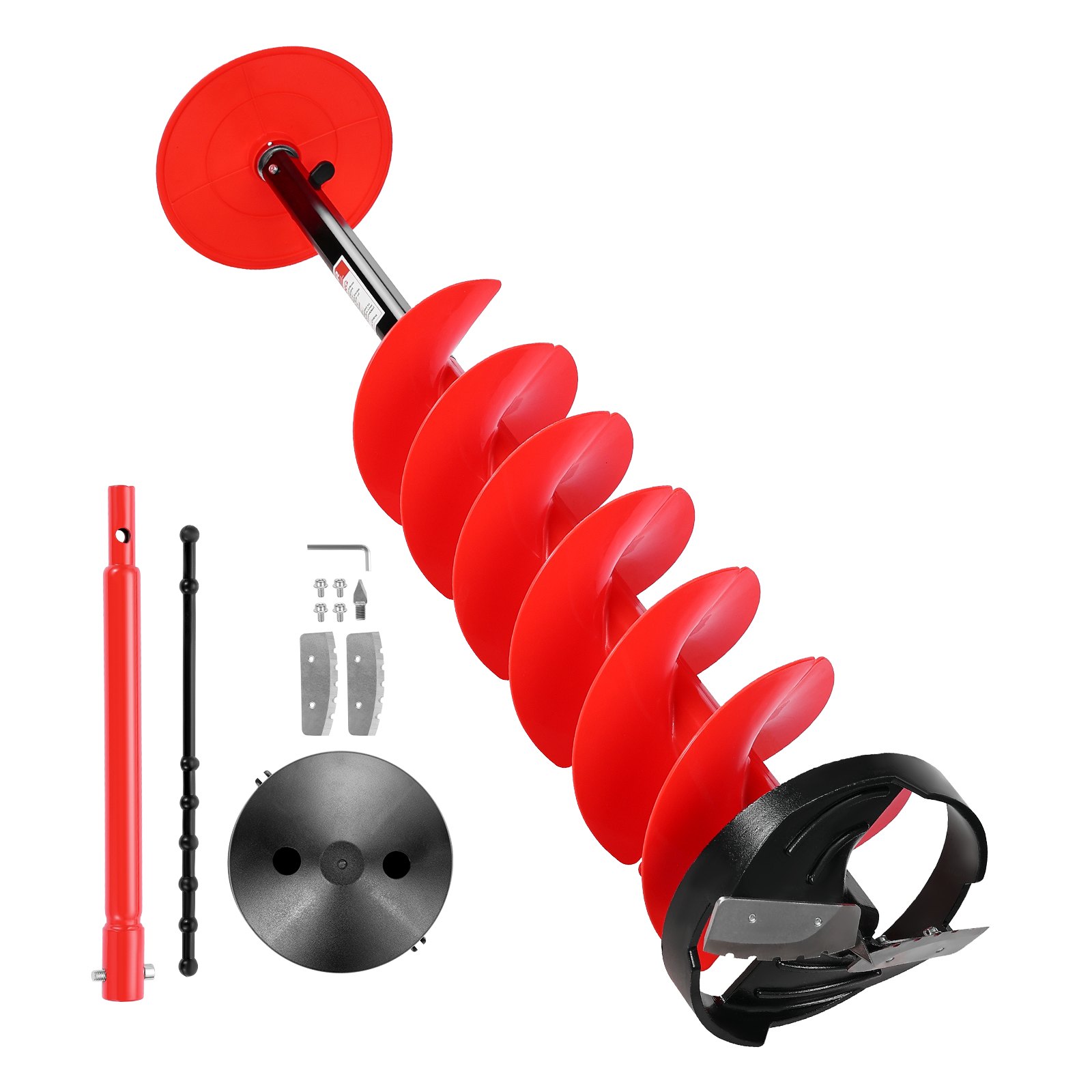 VEVOR Ice Auger Drill Bit, 8in Diameter 41in Length, Cordless Nylon Ice ...