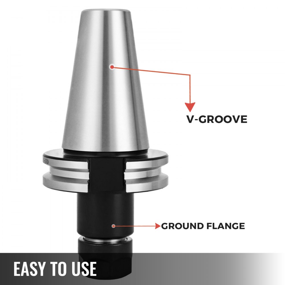 VEVOR Collet Chuck, CAT40 ER16, 5pcs Tool Holder Assembly with Pull Stud Wrench, 2.75'' Gage ...