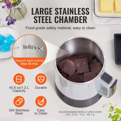 VEVOR Butter Infuser Machine, 6 Functions Herbal Infuser, Magic Butter ...