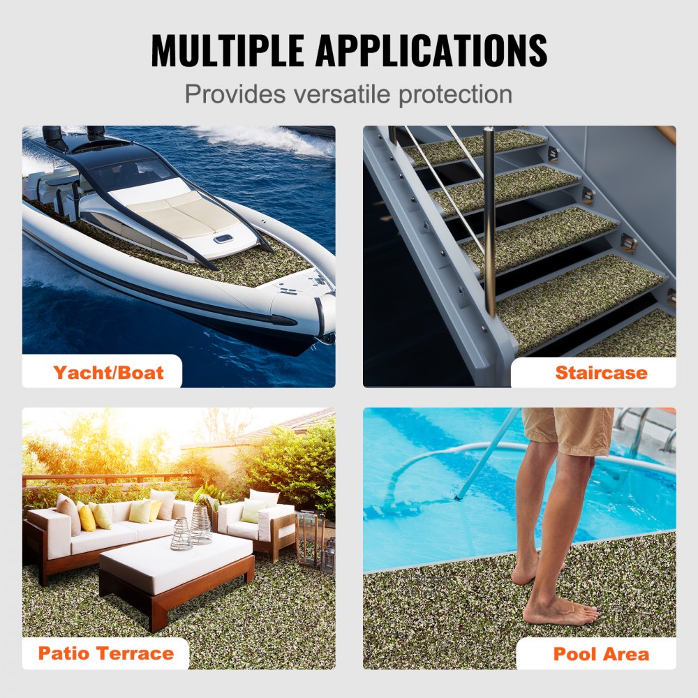 VEVOR Boat Flooring, EVA Foam Boat Decking 94.5" x 35.4", Non-Slip Self ...