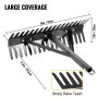 VEVOR Pond Rake, 16 inch Aquatic Weed Rake, Double Sided Lake Weed ...