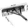 VEVOR Pond Rake, 24 inch Aquatic Weed Rake, Double Sided Lake Weed ...