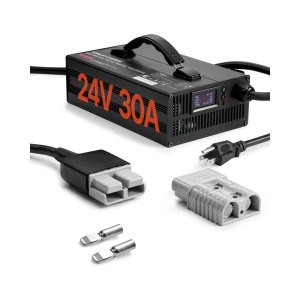 VEVOR 24 Volt Forklift Battery Charger – 30A, OLED Display