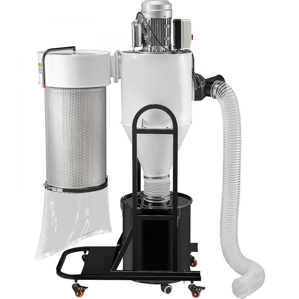 VEVOR Cyclone Dust Collector Woodworking Dust Collector 2HP 220V Heavy ...