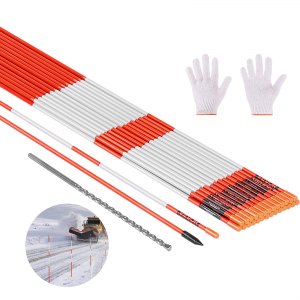 200Pcs Reflective Driveway Markers 1/4" Dia 48 in Snow Stakes ...