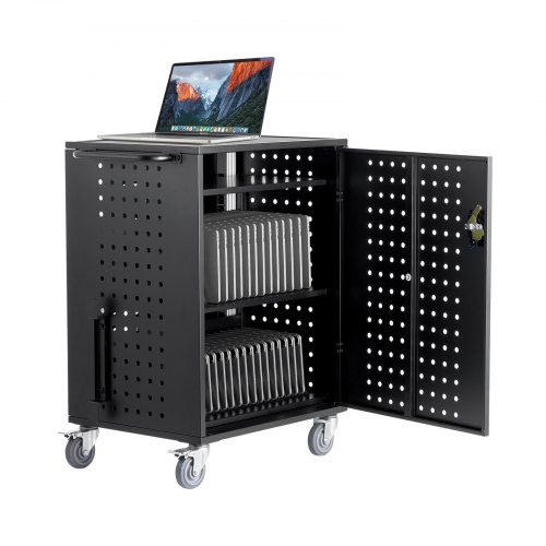 VEVOR Charging Cart, 36 Device Mobile Charging Station, Up to 15.6 in ...