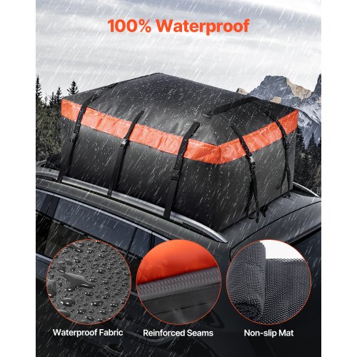 Car Rooftop Cargo Carrier Bag 20 Cubic Feet 840D PVC Car Roof Luggage ...