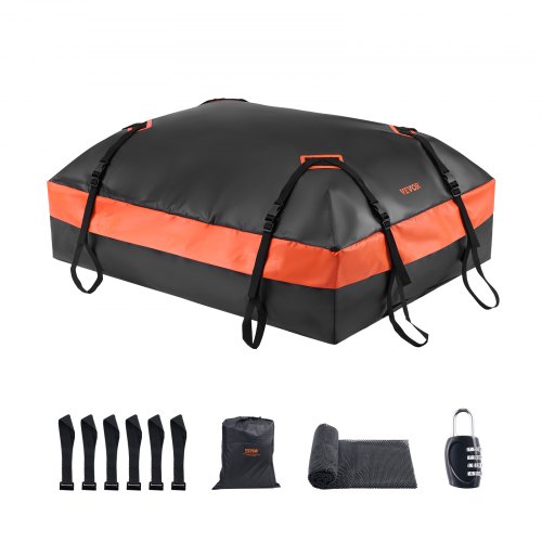 VEVOR Car Rooftop Cargo Carrier Bag 21 Cubic Feet Roof Cargo Carrier ...