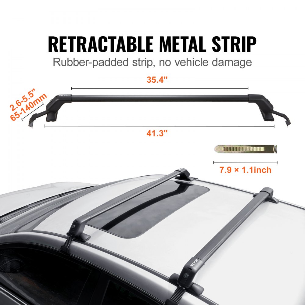 VEVOR Black Aluminium Roof Rack Basket Tray Luggage Cargo Carrier with ...