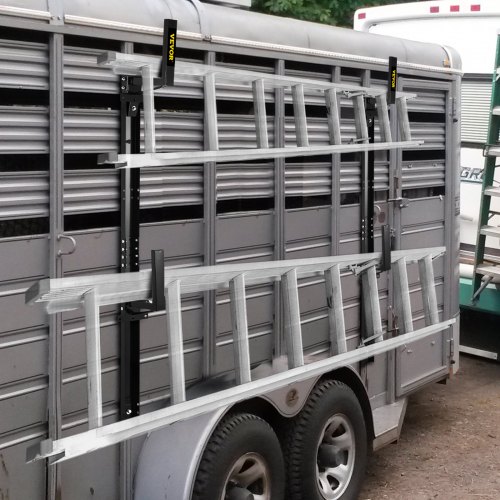 VEVOR Trailer Ladder Rack, Fit for Enclosed Trailer Exterior Side Wall ...