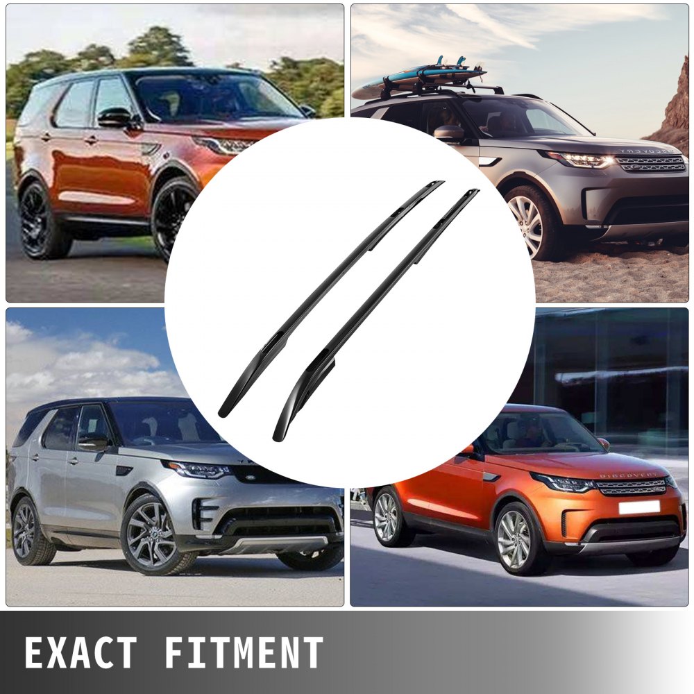 Aluminium Roof Rails Baggage Luggage Rack Side Rail Bars for Land Rover ...