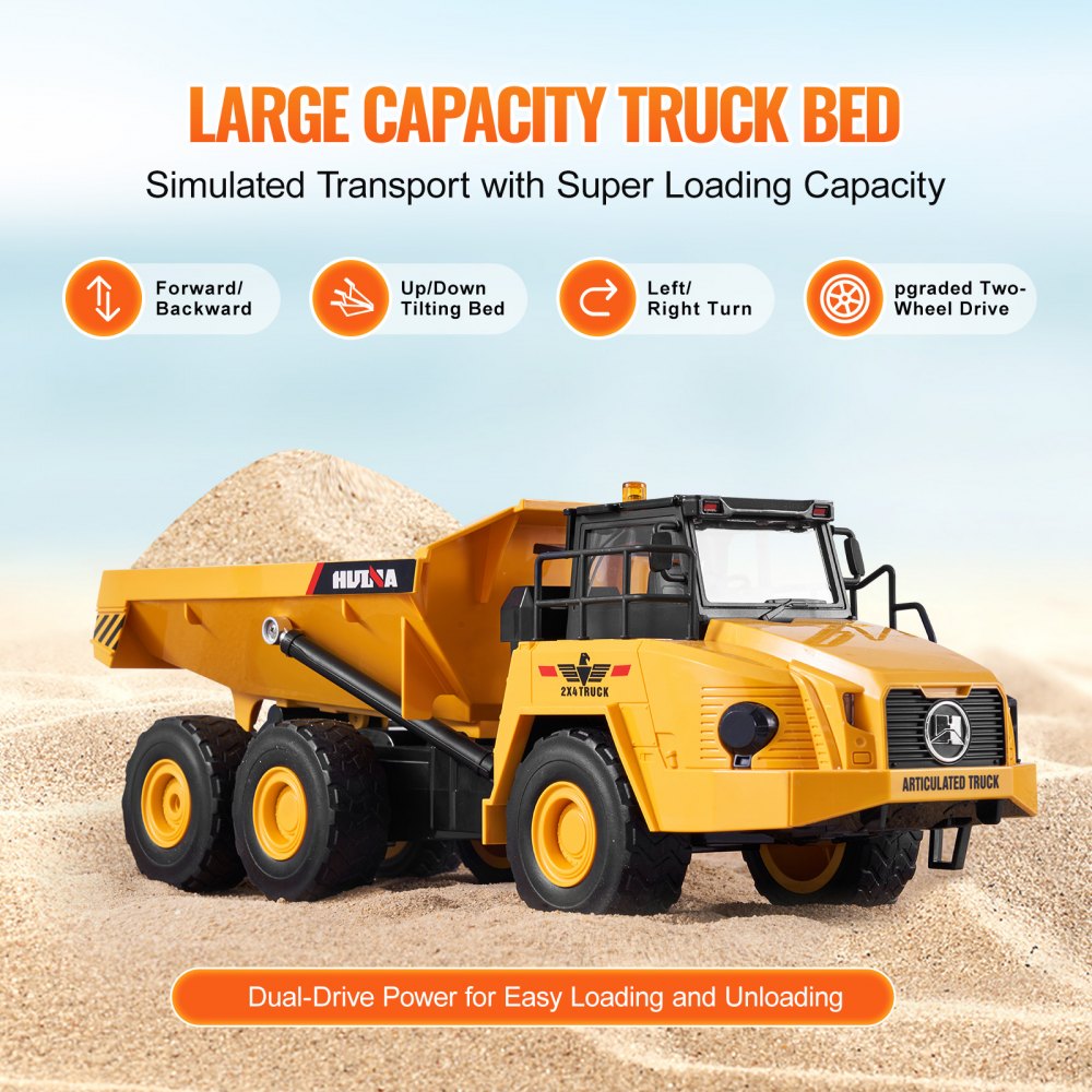 Christmas Gift!VEVOR RC Remote Control Dump Truck Toy Construction ... Christmas Gift!VEVOR RC Remote Control Dump Truck Toy Construction ...