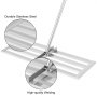 VEVOR Lawn Leveler Tool 17 x 10 in, Lawn Leveling Rake with 77 in Long ...
