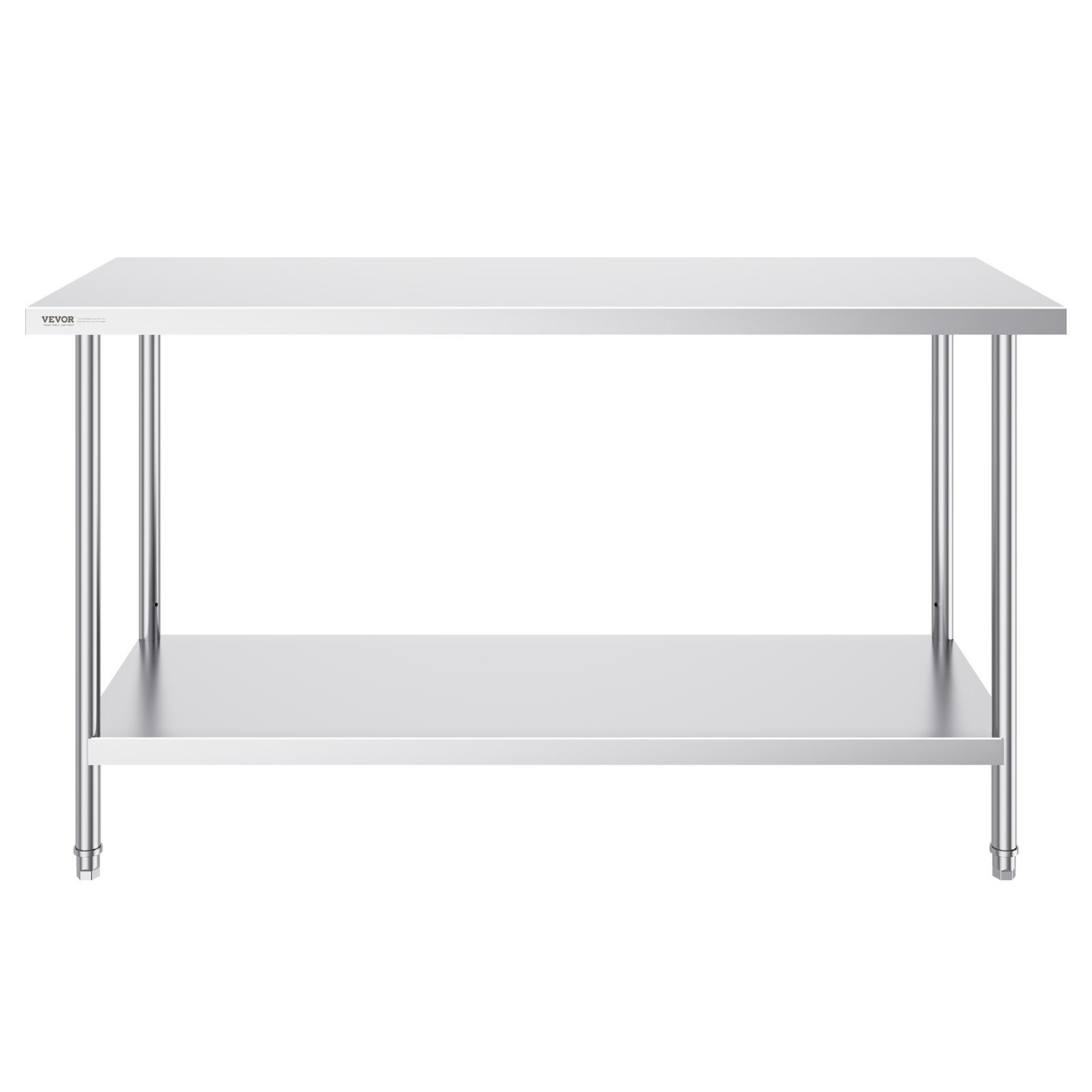 VEVOR Stainless Steel Prep Table, 24 x 60 x 34 Inch, 840 lbs Load ...